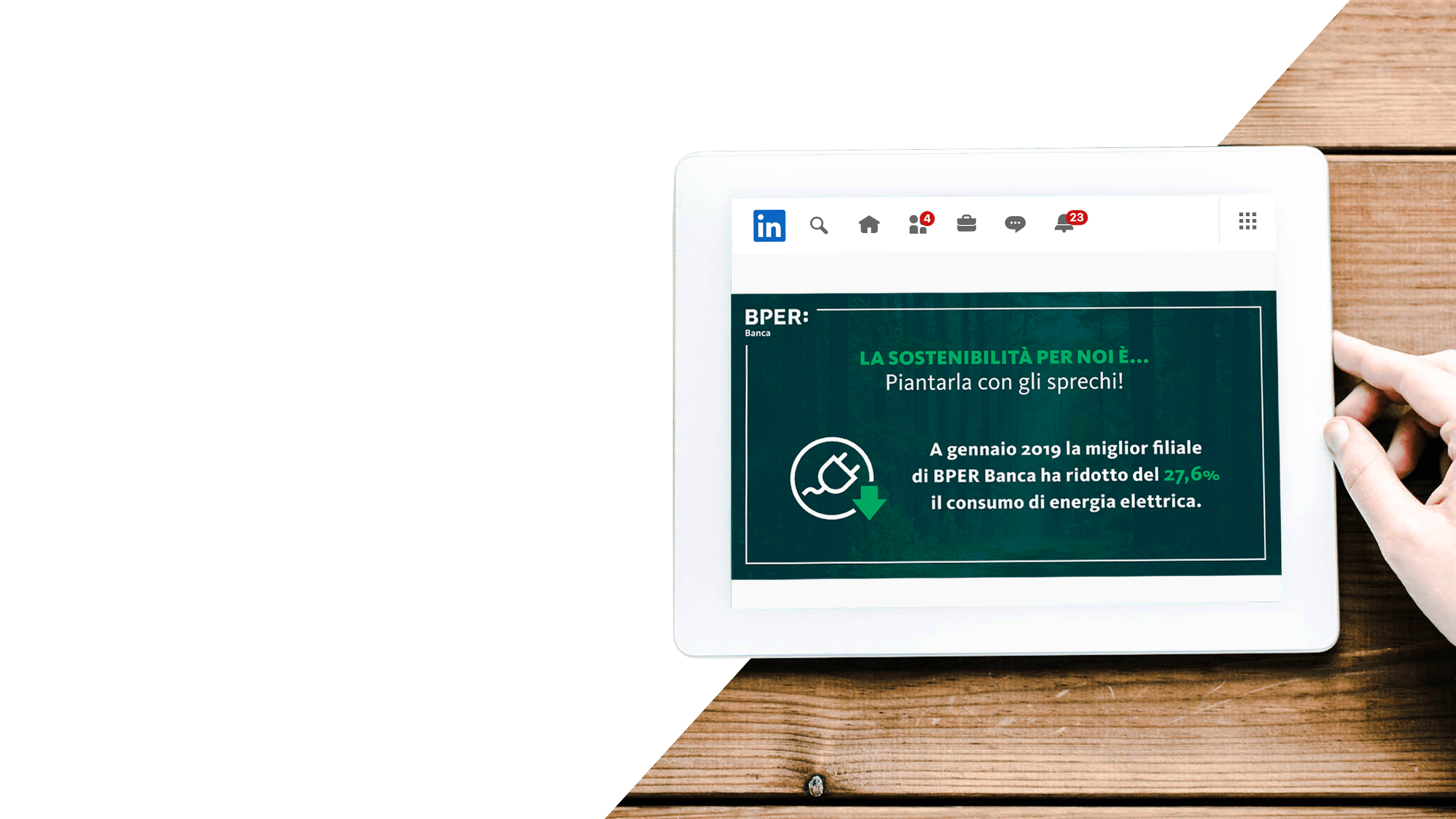 Social strategy e content production per BPER | Pennamontata